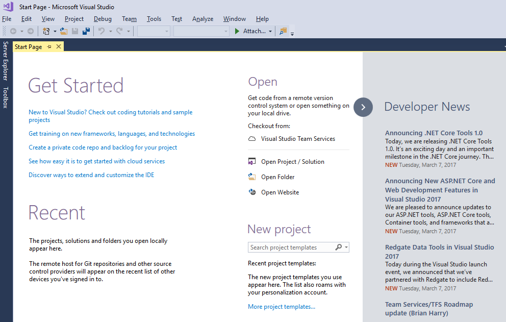 Getting Started With Visual Studio Community 2017